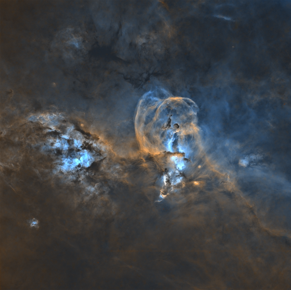 The Statue of Liberty Nebula (NGC 3576) | Caleb Astro